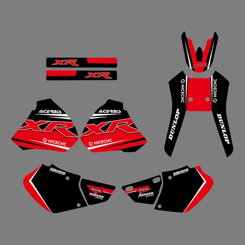 Team Graphics Backgrounds Decals Stickers Kit For Honda XR 250R XR250R ...