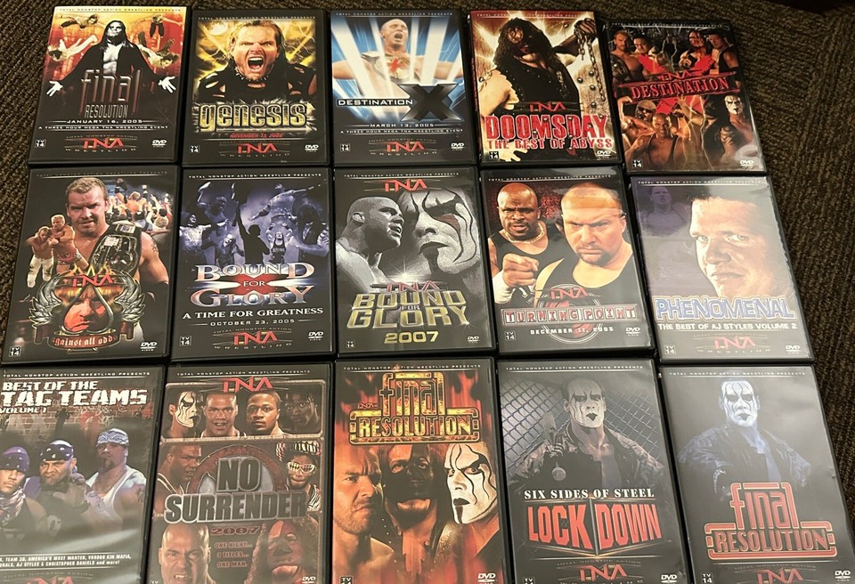 TNA wrestling DVDs (mostly 2005-2007) see photos/listing all VERY GOOD ...