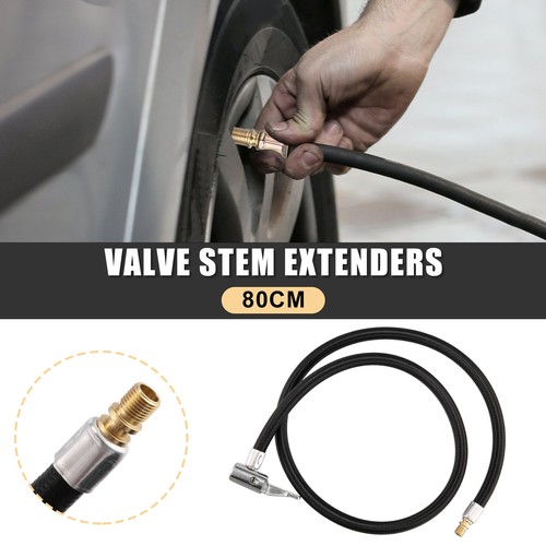 80cm 31" Tire Valve Stem Extension Inflator Extender Hose for ...