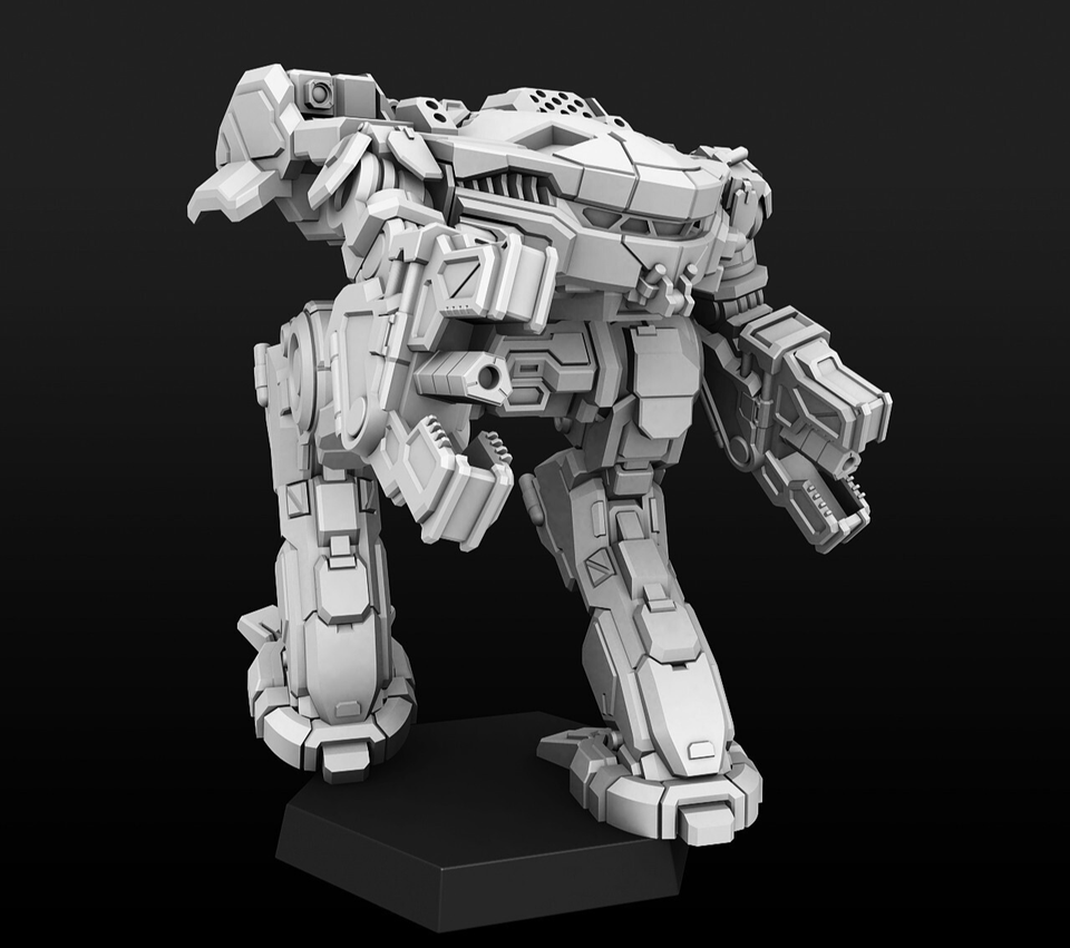 KGC King Crab "Bergzoid" Alternate Mech Model For Battletech 6mm-10mm ...