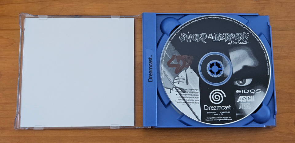 SWORD OF THE BERSERK GUTS RAGE SEGA DREAMCAST VIDEO GAME BOXED COMPLETE ...