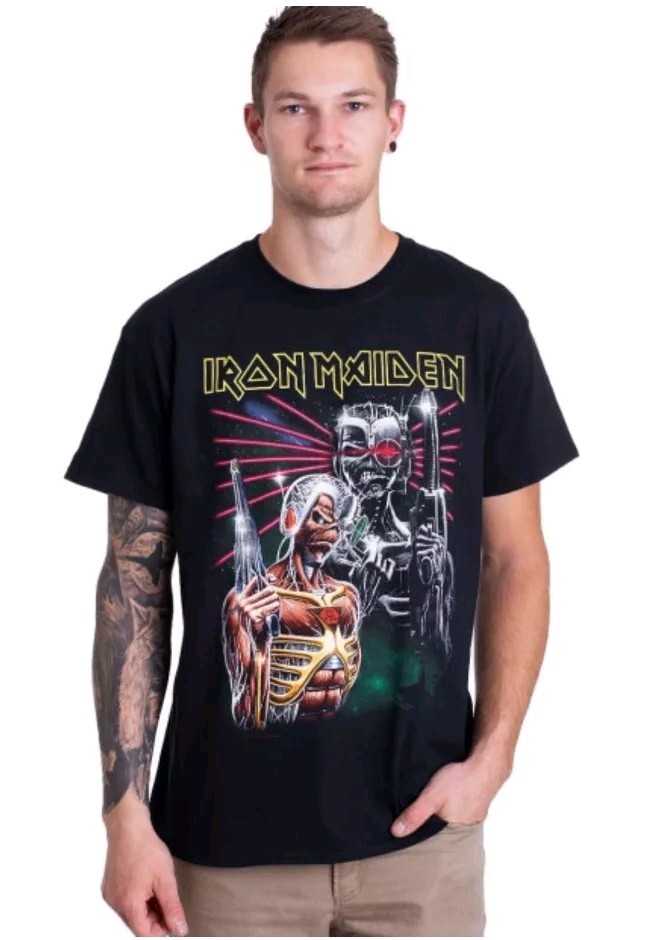 Iron Maiden Terminator T-Shirt Black Adult L Cotton C… - Gem