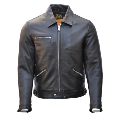Mens Goldtop 1959 Leather Motorcycle Jacket - 1950s Rocker Jacket - CE ...