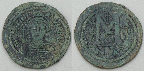 Byzantium / Byzantine 40 Nummi Coin Justinian I 550-556 p221 vf-xf. | eBay