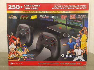 My Arcade GameStation Wireless HD Game Console 250+ Games - Plug & Play ...