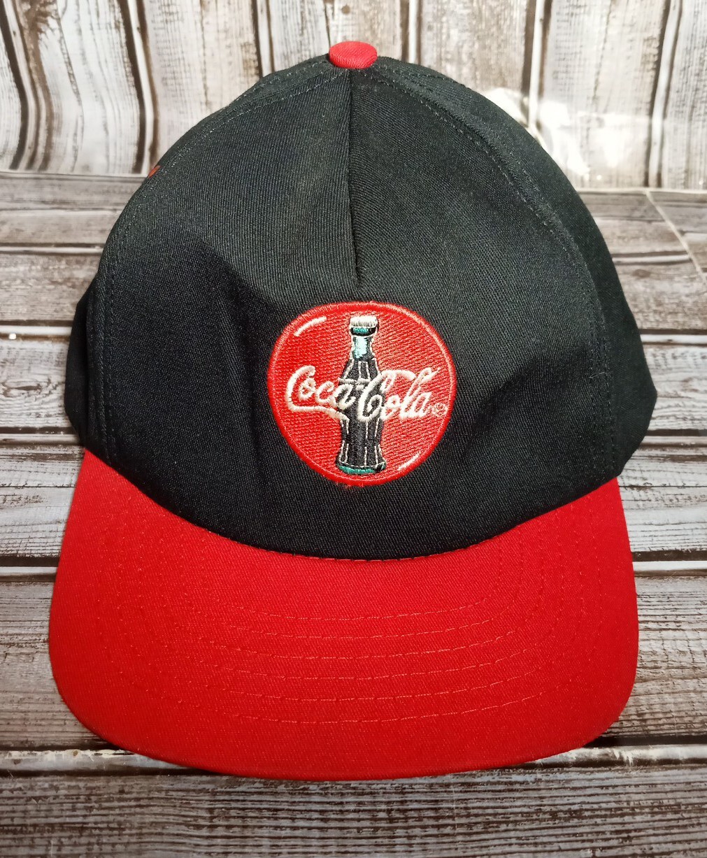 Coca Cola Baseball Cap Black Red Adjustable Snapback Coke Hat Vintage ...