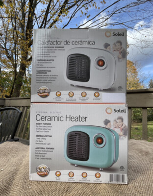 Soleil MH-08M 250 Watt Personal Electric Ceramic Space Desktop Heater ...