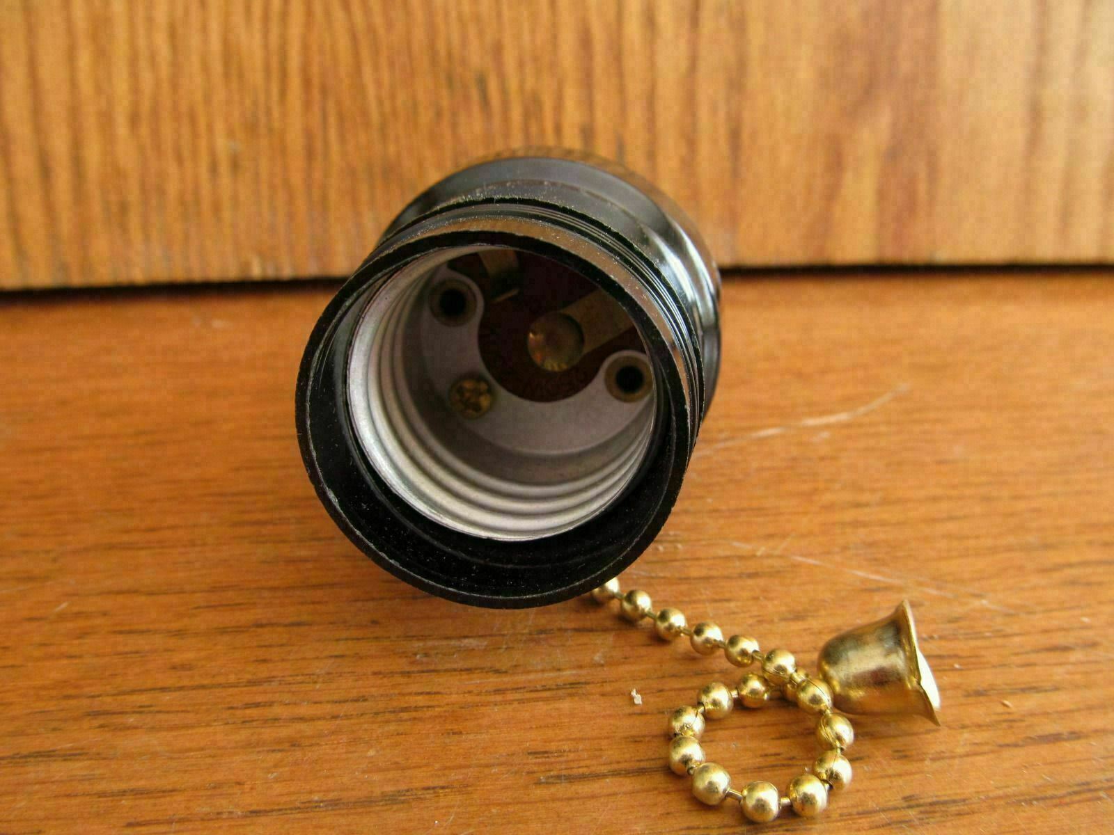 Sun-Lite LAMP SOCKET 3-WAY Pull-Chain 1/8 IP black (O-93) | eBay