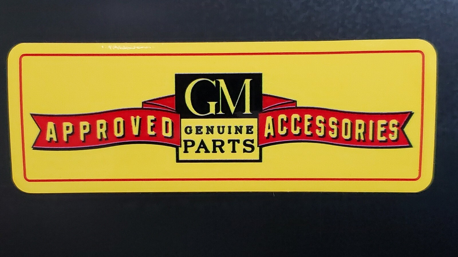 Vintage GM Approved Accessories quality vinyl decal New! Durable ...