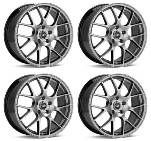 Enkei Raijin 18x8.5 5x100 +45mm Hyper Silver Wheels Set of 4 467-885 ...
