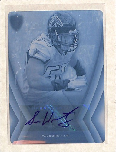 2010 Topps Supreme #SAR-SW Sean Weatherspoon RC Cyan Printing Plate ...