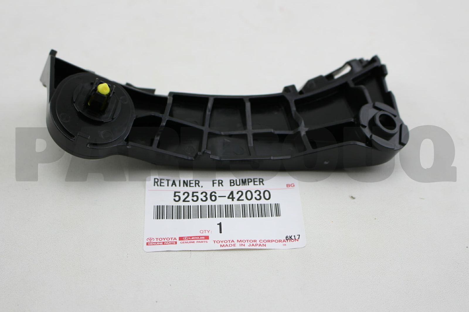 5253642030 Genuine Toyota RETAINER, FRONT BUMPER SIDE, LH 52536-42030 ...