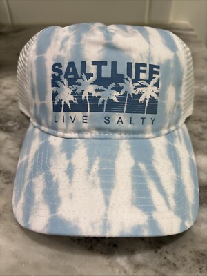Salt Life "Live Salty" Fishing/Trucker Style Cap-SnapBack | eBay