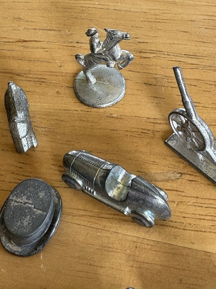 Monopoly Game Tokens Replacement Pieces Parts Car, Cannon, Hat, Iron ...