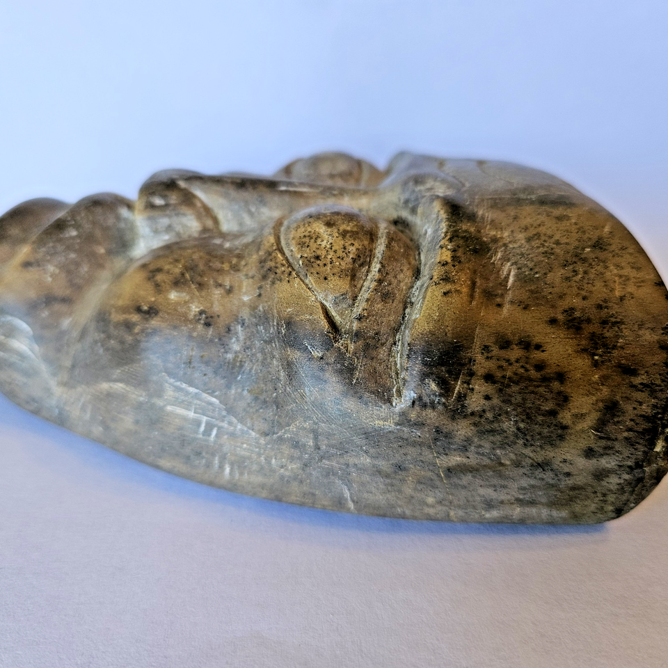 Primitive Carved Stone Face Mask Indonesia 5 inch Art Sculpture Vtg | eBay