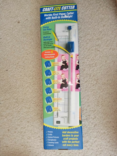 as Seen on TV Craft Lite Paper Cutter Built in Backlight 6 Cutting ...