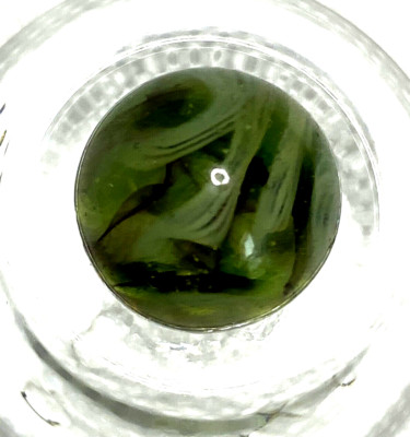 RARE SISTERSVILLE WV ALLEY AGATE MYSTIC SWIRL CLEAR BASE .64" NM+ ...