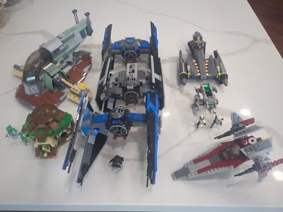 Legos Star Wars Lot Incomplete Sets NO BOX OR INSTRUCTIONS Ships Free ...