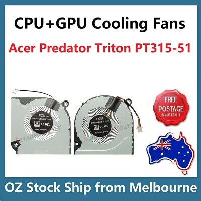 CPU GPU Cooling Fan for Acer Predator Triton PT315-51 PT315 51 Left ...