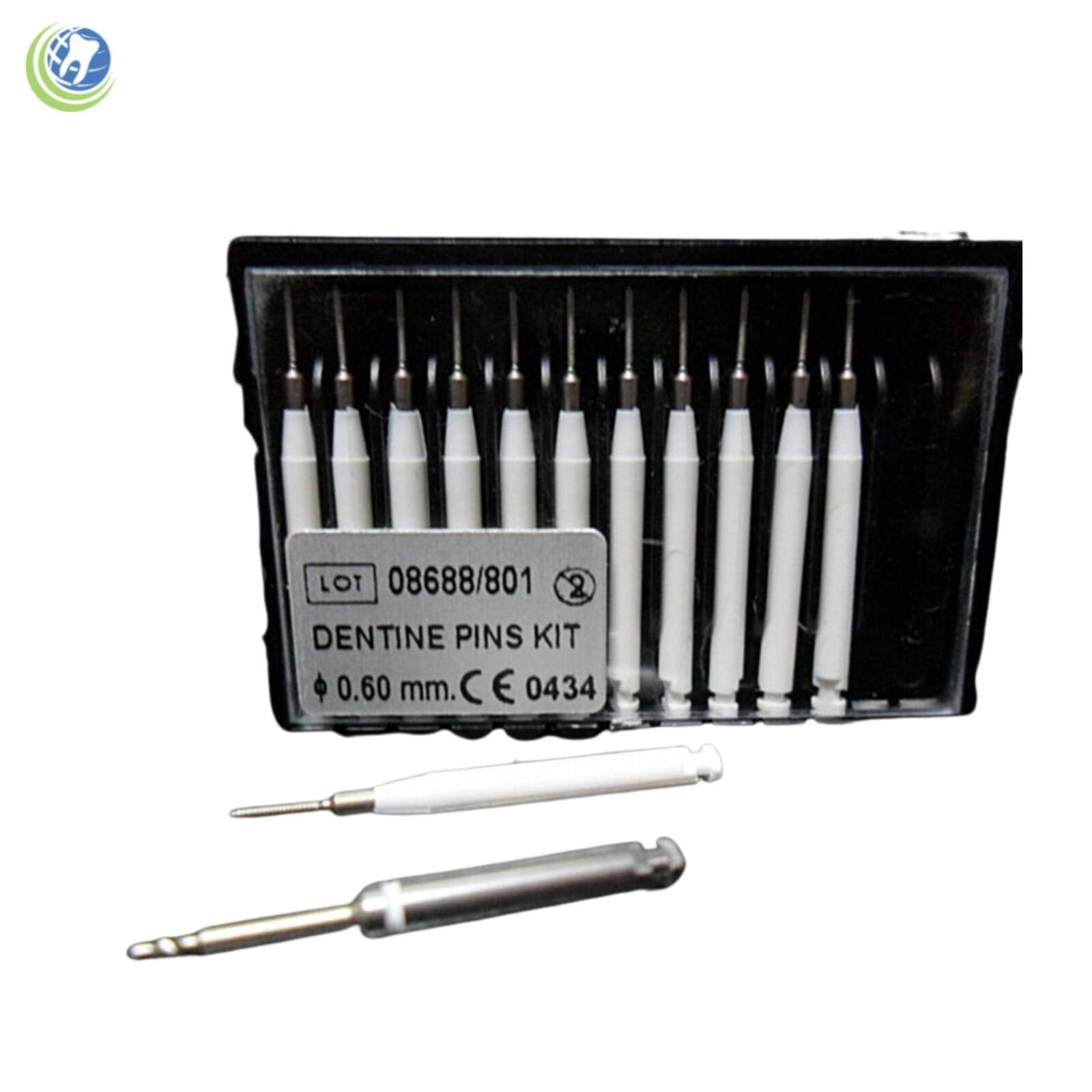 Dentinal Retention Titanium Pins 0.60mm 12 pack for Restorations and ...