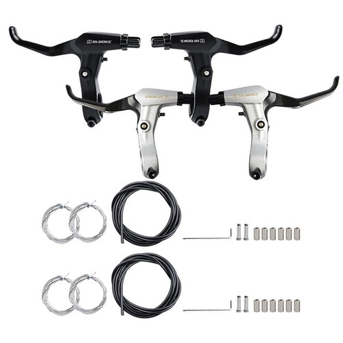 Bike Brake Levers Left & Right Set for 22.2mm Handlebar with Cables ...