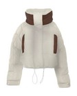 NWT Women's BACON Puffa Ring Giada Sheepskin Down Jacket, Small, White | eBay