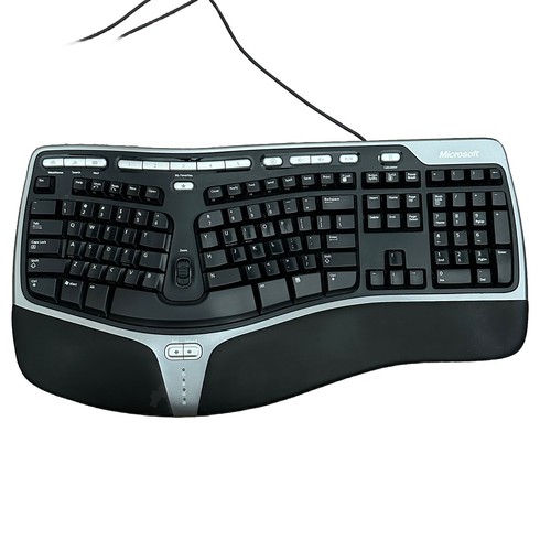 Microsoft Natural Ergonomic Curved Wired Keyboard 4000 v1.0 KU-0462 ...