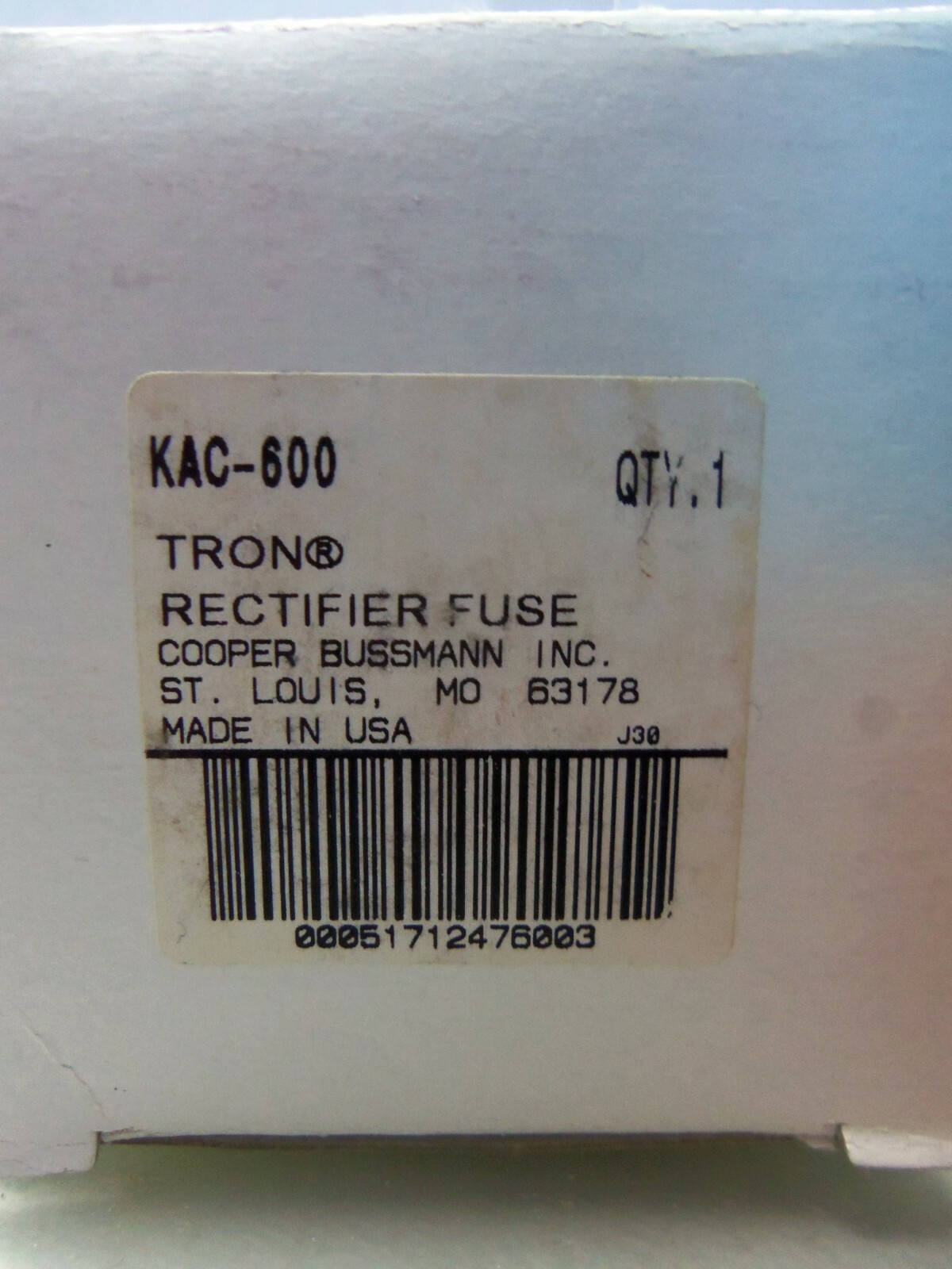 New Bussmann KAC 600 600 Amp Fuse 600 Volts NIB | eBay