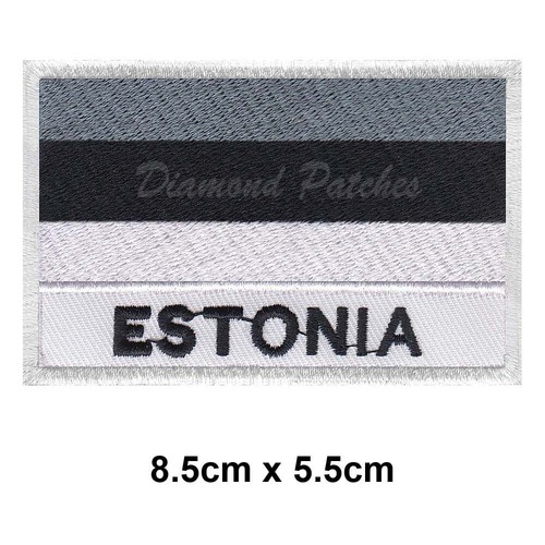 Estonia country flag embroidery patch iron sew on badge fashion badge biker | eBay UK