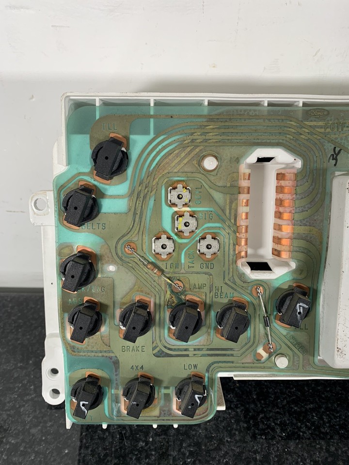 92-97 Ford OBS Truck Bronco GAS Instrument Speedometer Tach Gauge ...