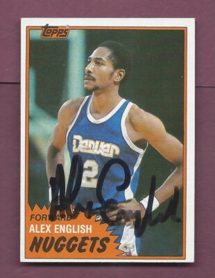 AUTO AUTOGRAPHED 1981 TOPPS #68 ALEX ENGLISH HOF Q877 | eBay