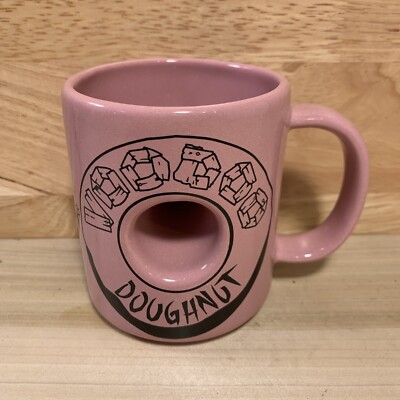 VOODOO Doughnut The Magic Is In The Hole Pink Ceramic Coffee Mug | eBay