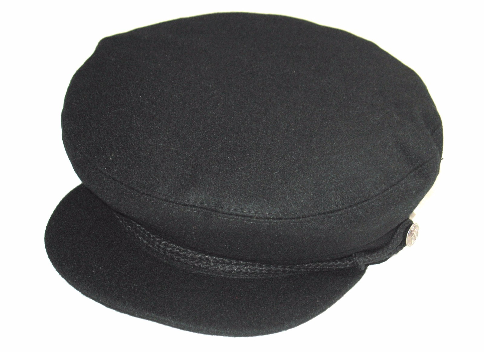 SALE Fiddler Captain Hat Black Wool Retro Style Fiddler 1960s Breton ...