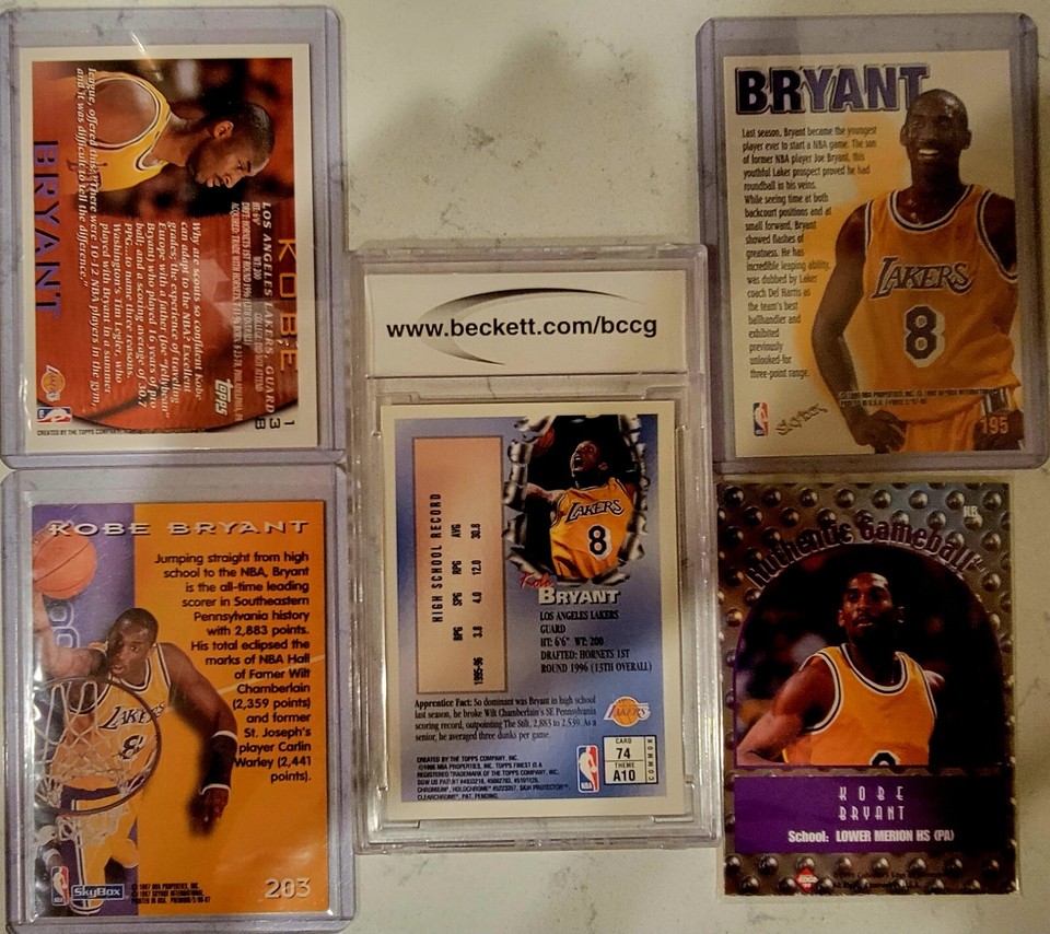 Kobe Bryant Rookie Cards (Finest - Topps - Z Force - Skybox Premium) | eBay