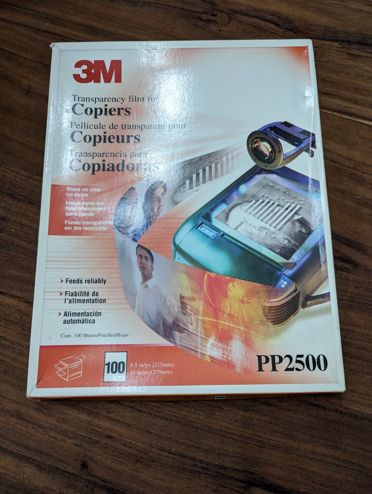 3M PP2500 (100 SHEETS) Transparency Film For Copiers 8 1/2" x 11 ...