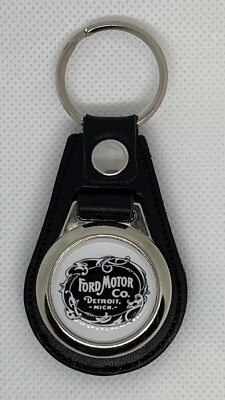 High Quality 100% leather RETRO KEYCHAIN FOR FORD | eBay