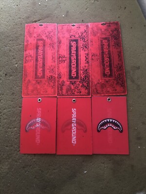 sprayground tag red | eBay