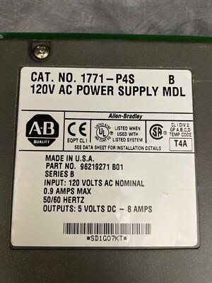 Power Supply Allen Bradley 1771-P4S US Seller | eBay