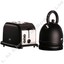 Ovation Black/Silver Large Fast Boil Dome Kettle + Wide Slot 2-Slice ...