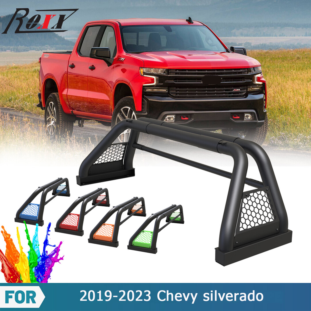 Triple Roll Bars Chevy Silverado Black Horse Roll Bar With Bed Rails.
