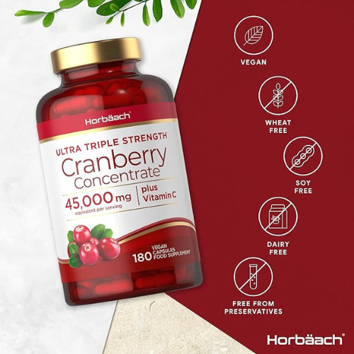 Cranberry Capsules 45,000 mg | High Strength Cranberry Extract with ...