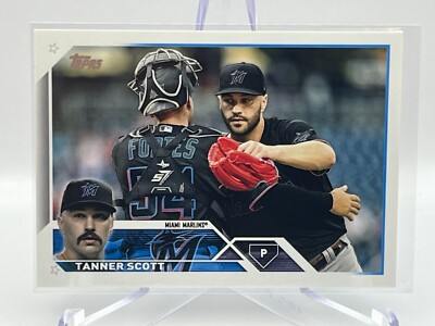 2023 Topps Series One Baseball Card #18 Tanner Scott - Miami Marlins | eBay