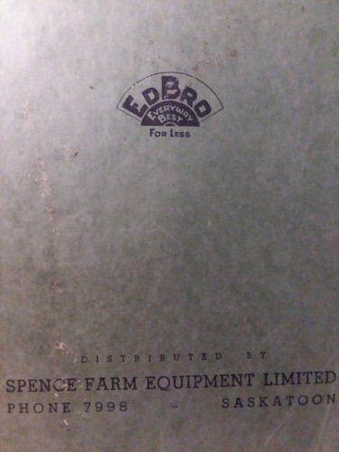 Edbro Hoist & Hydraulic Power Hoist Installation Manual 1951 Spence ...