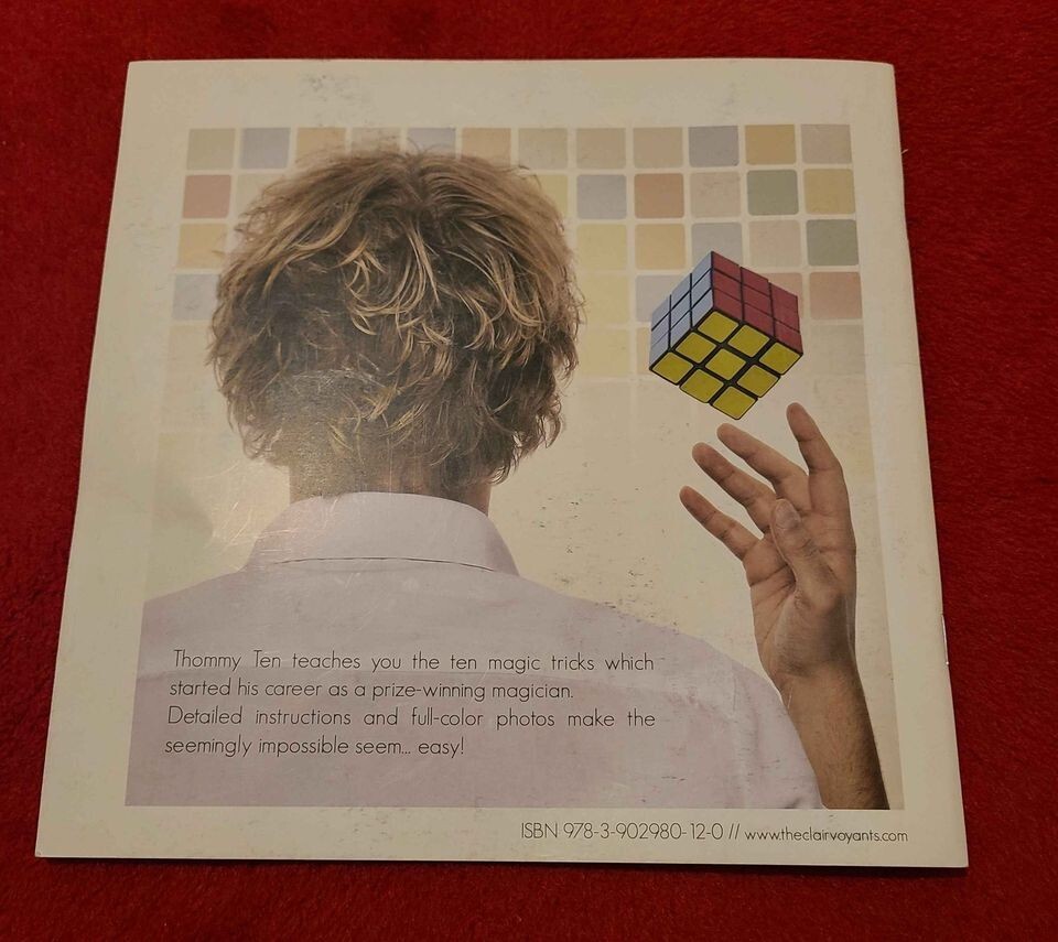 Learn Magic Book by Thommy Ten of The Clairvoyants Magic Mentalism ...