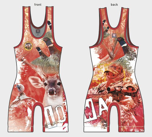 Iowa Backwoods wrestling singlets - Red version | eBay