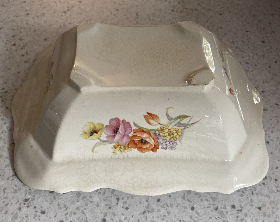 Vintage C. C. Thompson Pottery Co Rectangular Covered Serving Dish in ...