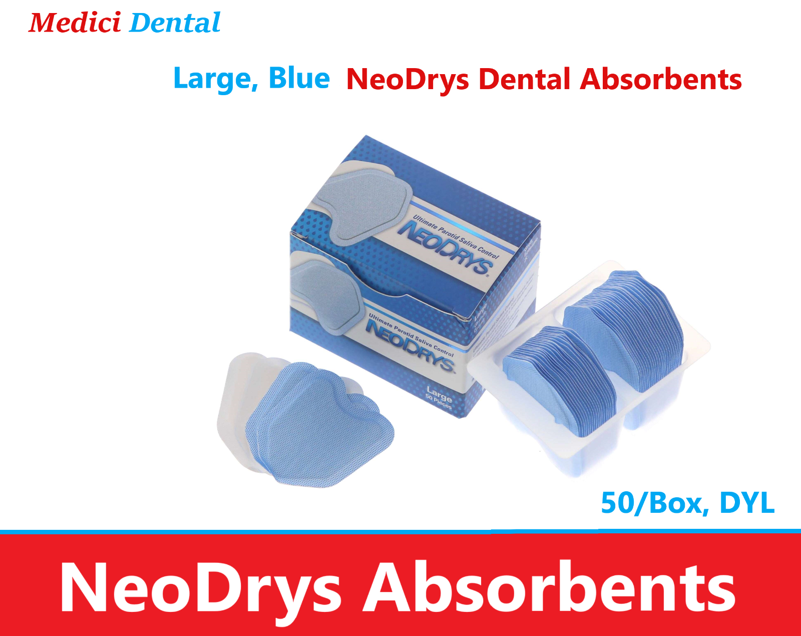 Dental NeoDrys Absorbents Dry Corner Saliva Cotton Roll Substitute S, L ...