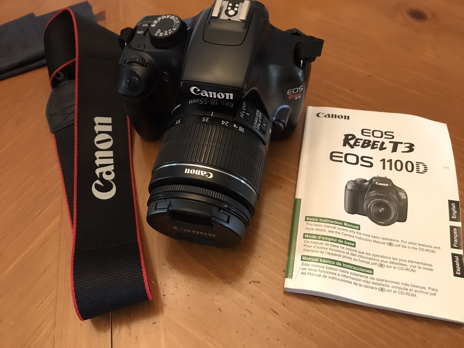 Canon EOS Rebel T3 / 1100D 12.2MP Digital SLR Camera - Brown (Body Only ...