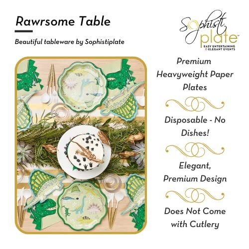 Te Paper Table Setting Elegant Disposable Paper Plates 32 Piece Set 8 ...