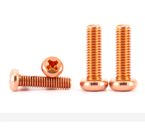US Thread 6#32 T2 Copper Screws Phillips Cross Round Pan Head Bolt 5mm ...